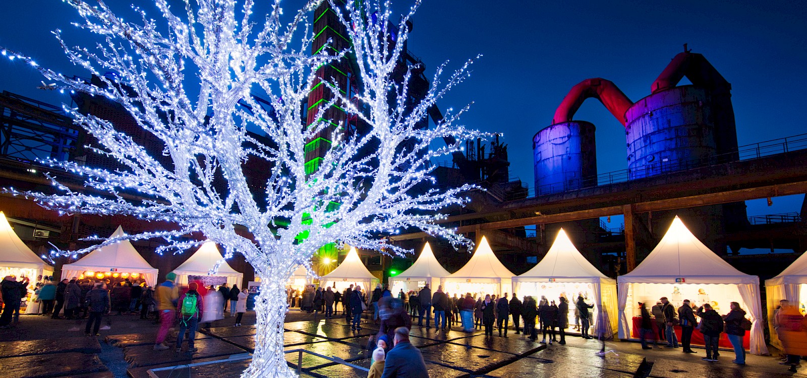So lief der 7. schauinsland-reisen Lichtermarkt im Landschaftspark ...